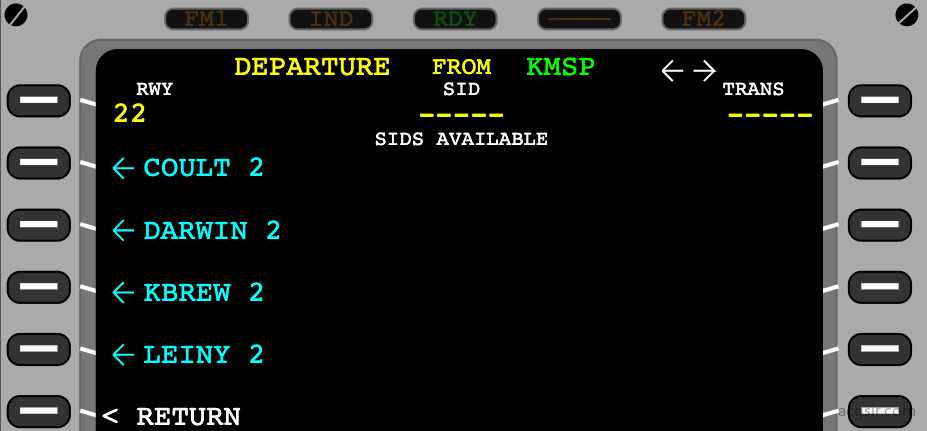 萌喵的小窝 - A320 MCDU