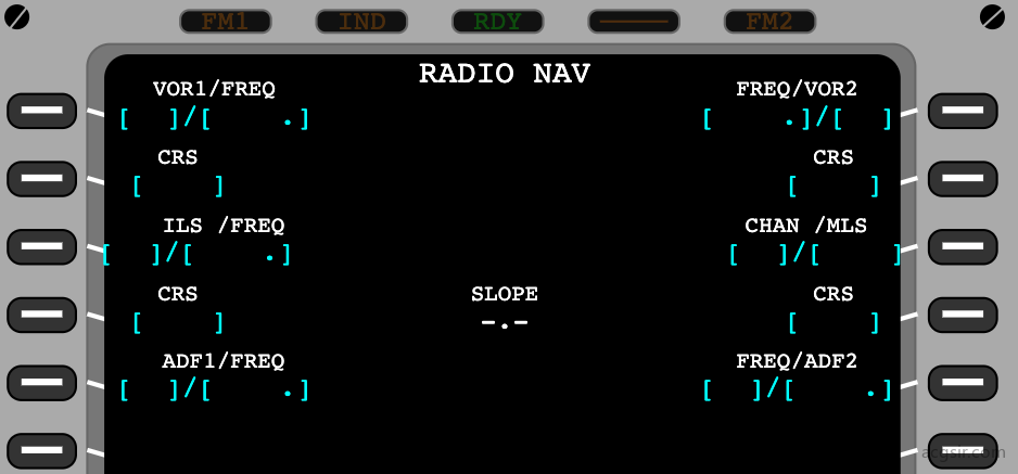 萌喵的小窝 - A320 MCDU