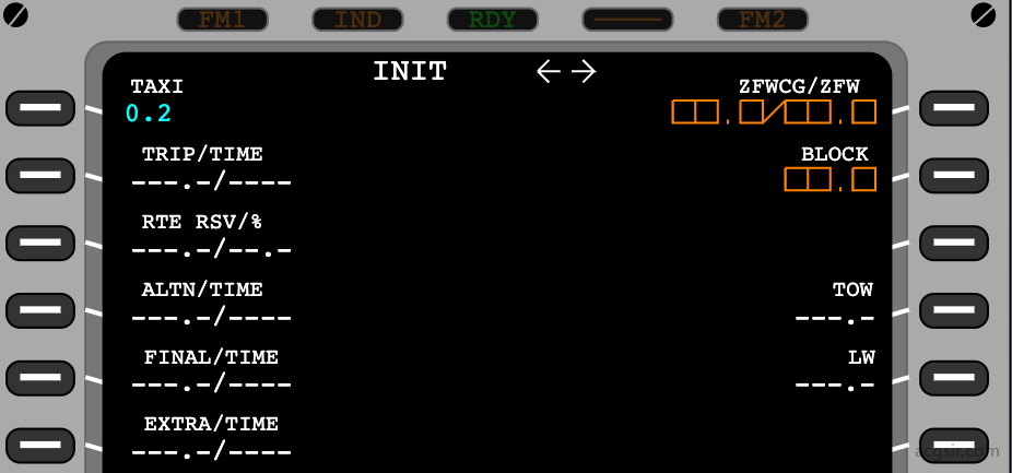 萌喵的小窝 - A320 MCDU